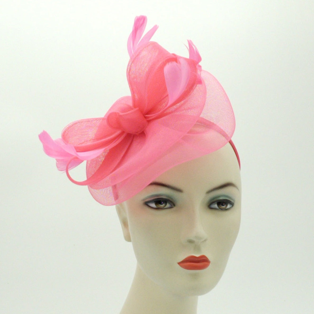 Fascinator on a band with Crin, Sinamay and Feather trim – Ella Bulloch ...
